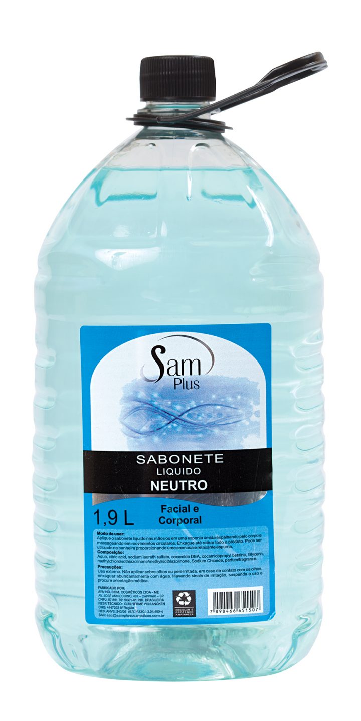 Sabonete Líquido Neutro 1.9L - Samplus